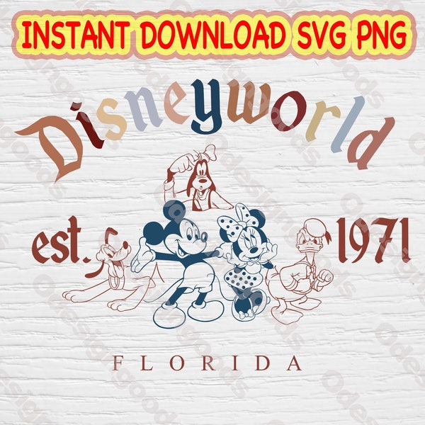 Retro Disneyworld Svg - Etsy