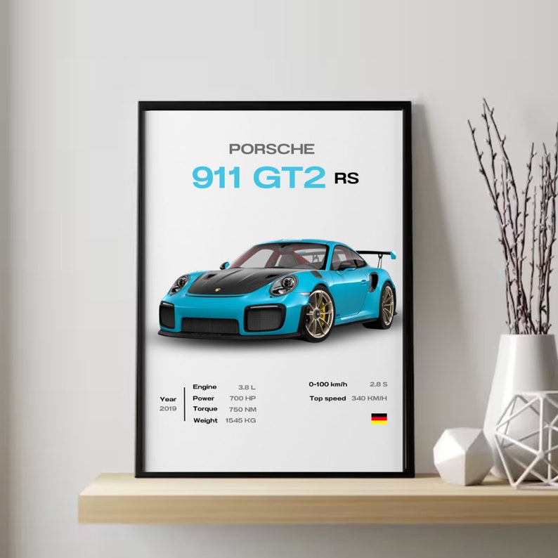 Porsche 911 GT2 RS Poster - Etsy