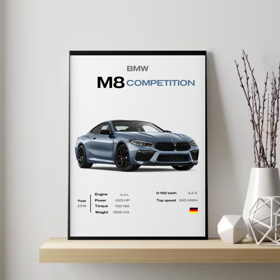 BMW M8 COMPETITION Poster - Etsy