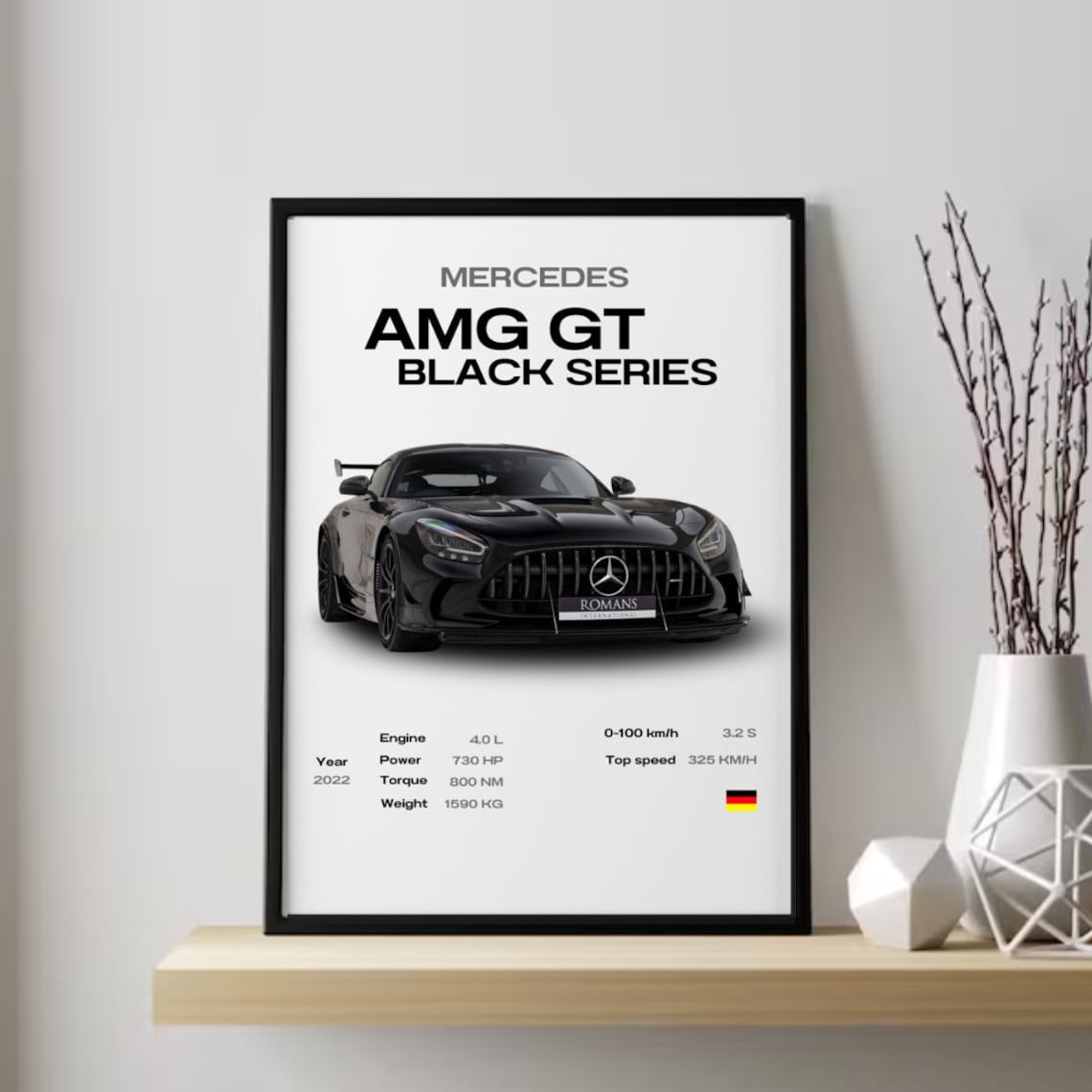 Mercedes AMG GT Black Series Poster - Etsy