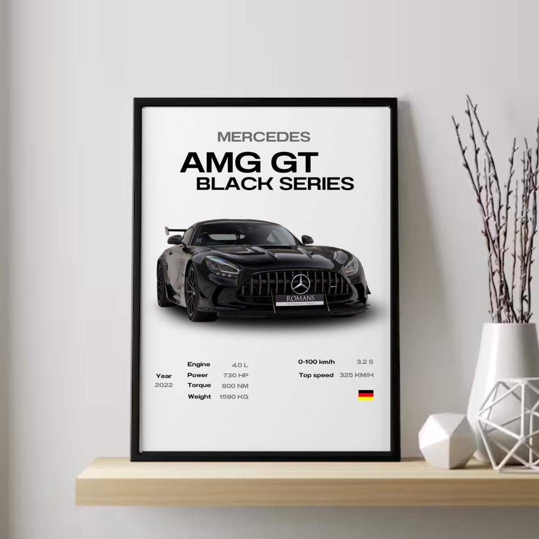 Mercedes AMG GT Black Series Poster - Etsy
