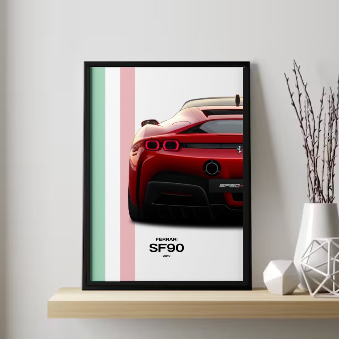 Ferrari SF90 Poster - Etsy