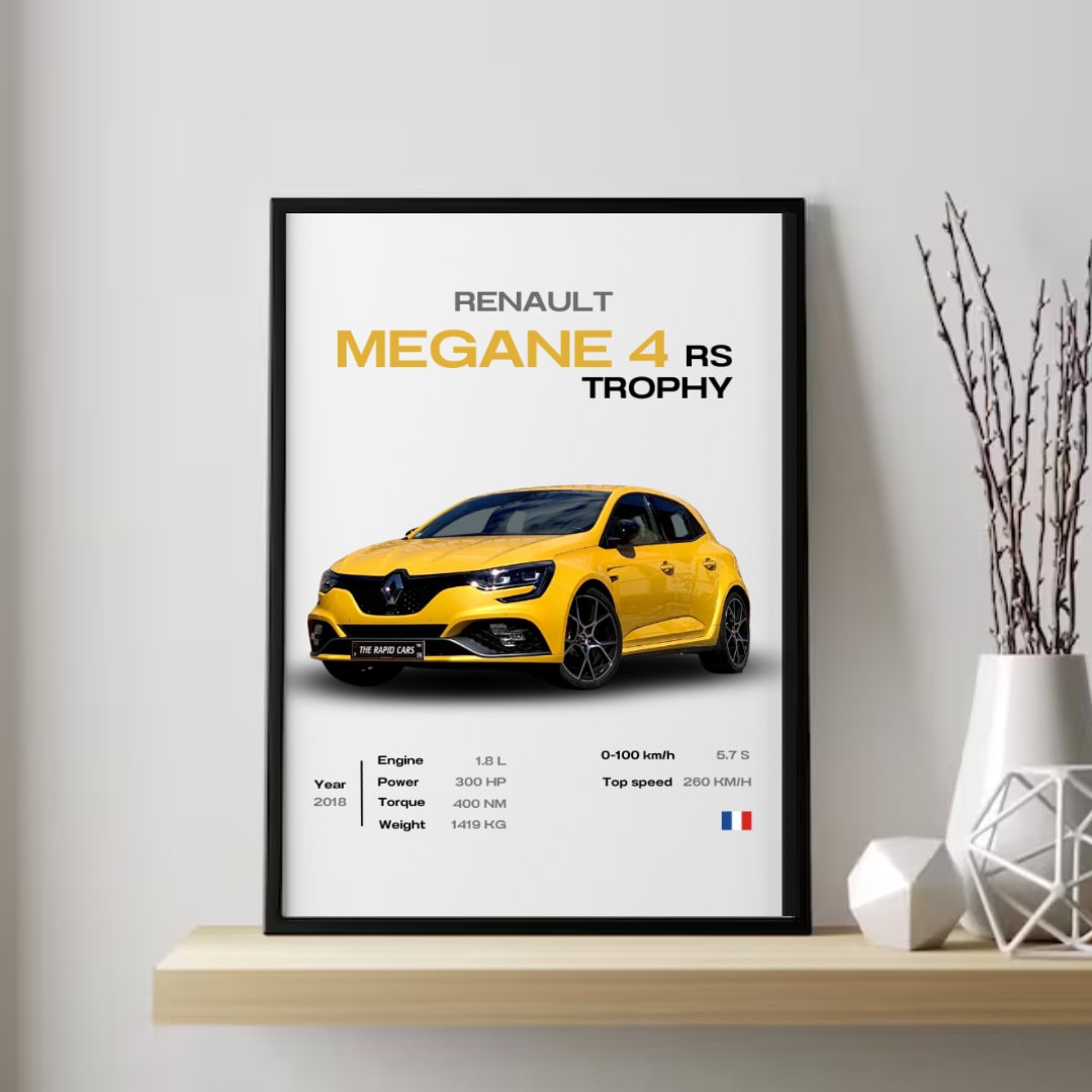 Megane 4 RS Trophy Poster - Etsy