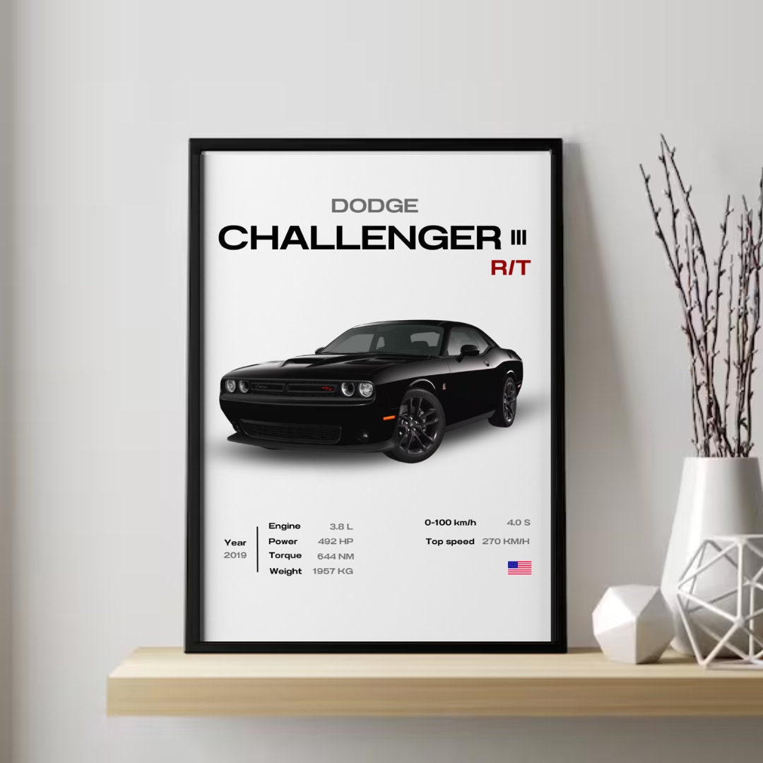 Dodge Challenger III Poster - Etsy