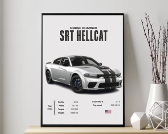 Dodge Challenger SRT Hellcat - Etsy.de