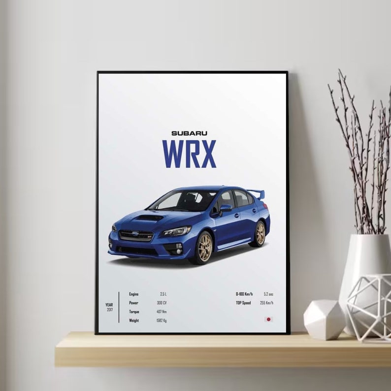 Subaru WRX Poster - Etsy