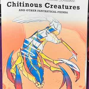 Coloring Book - Chitinous Creatures and Other Fantastical Fiends - Etsy