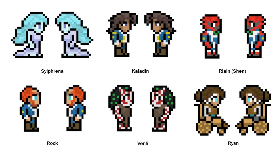 Pixel People One Character Sticker Set - Etsy