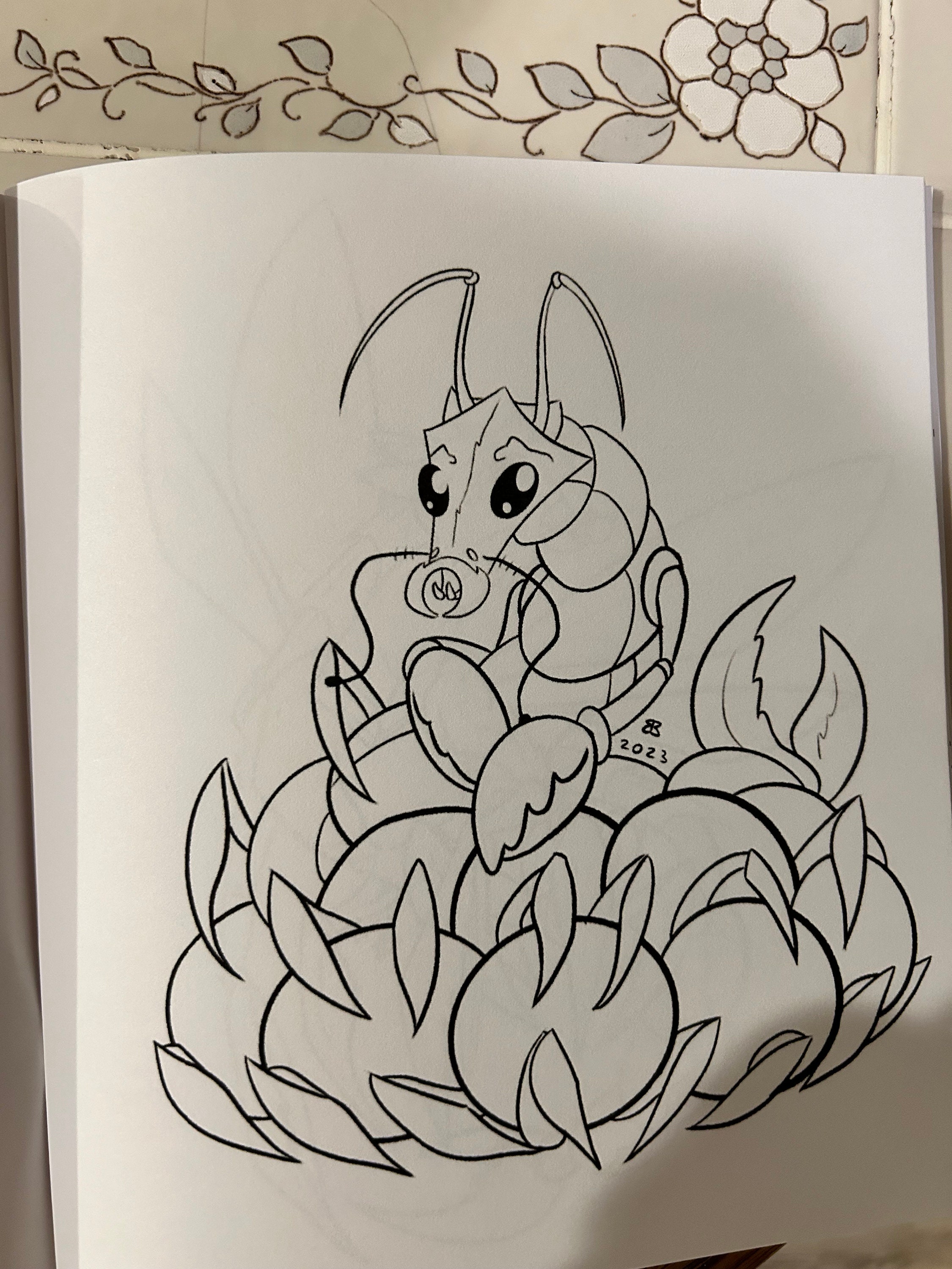 Coloring Book - Chitinous Creatures and Other Fantastical Fiends - Etsy