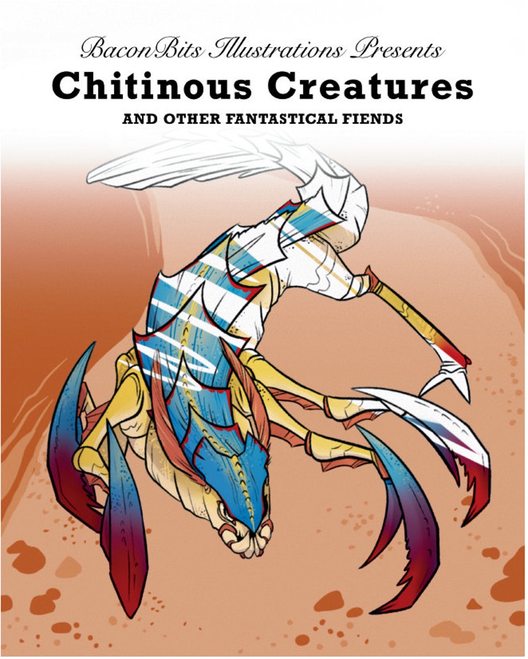 Coloring Book - Chitinous Creatures and Other Fantastical Fiends - Etsy
