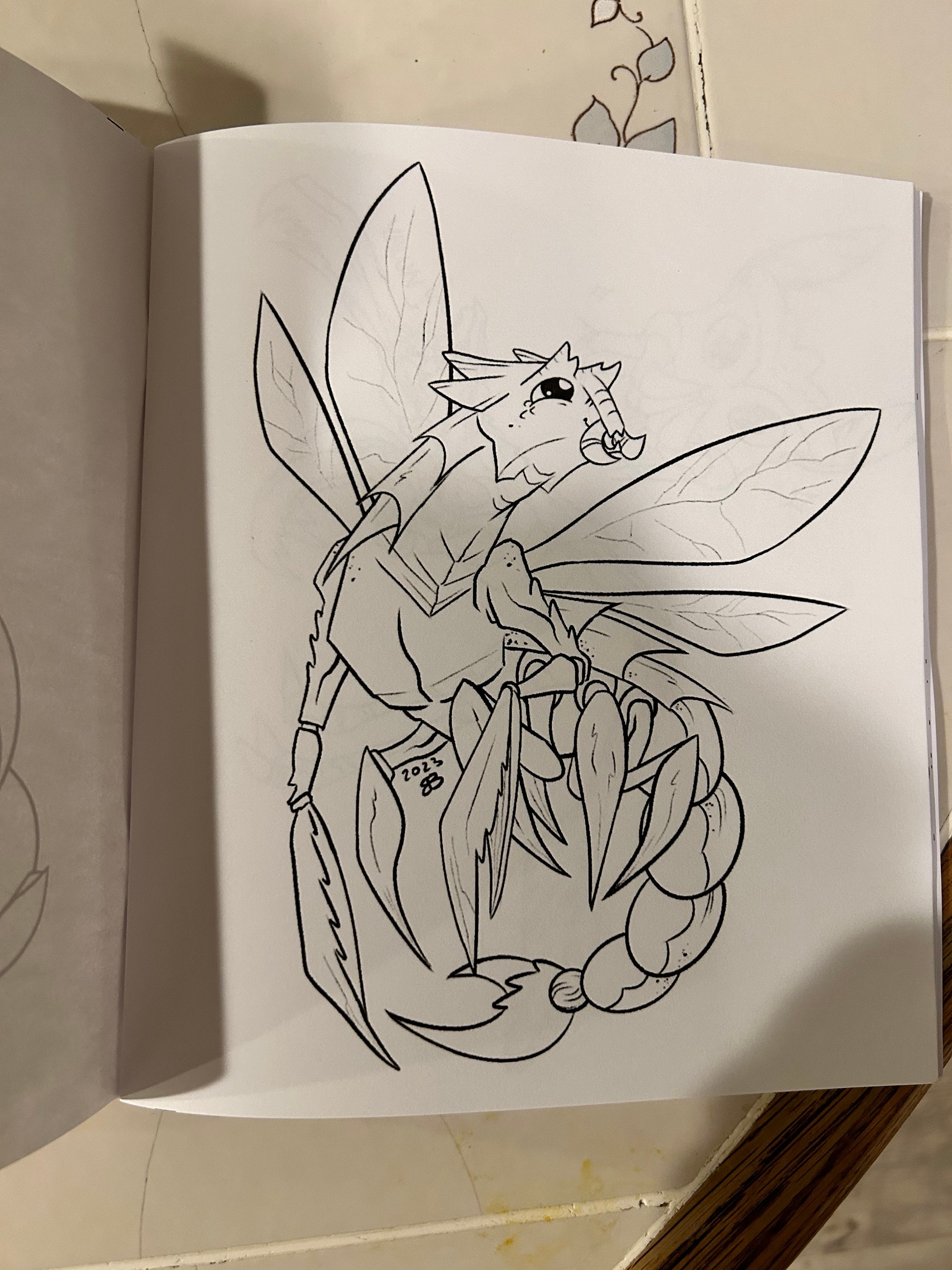 Coloring Book - Chitinous Creatures and Other Fantastical Fiends - Etsy