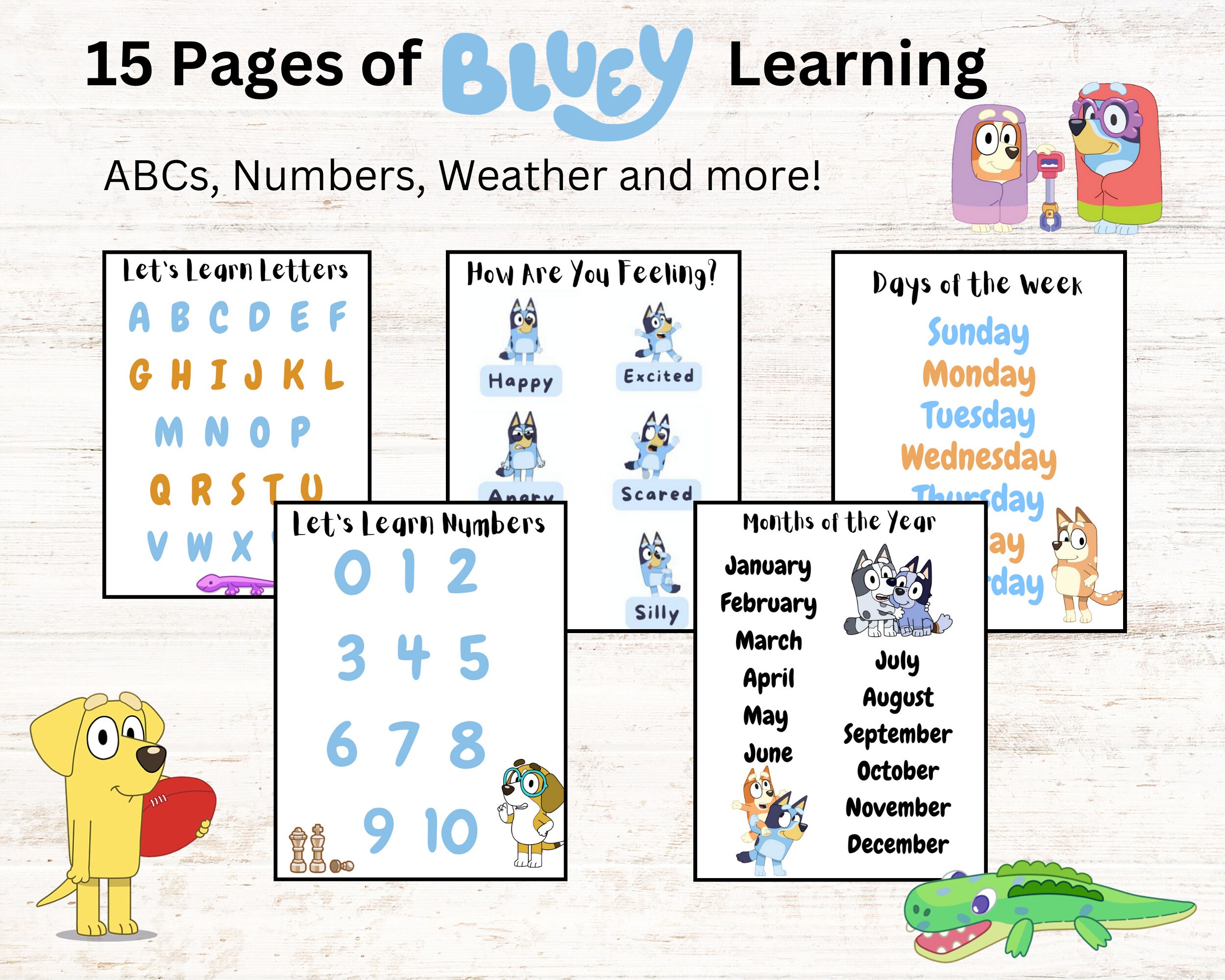 Bluey Themed Morning Menu, Morning Menu, Kindergarten Morning Menu ...