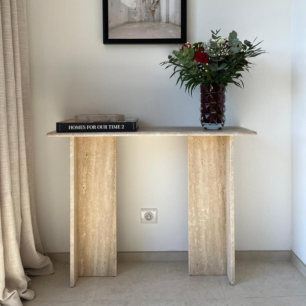 Travertine Console - Etsy