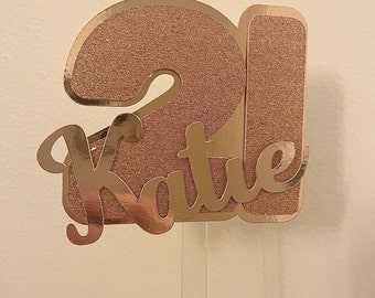 Number Cake Topper - Etsy