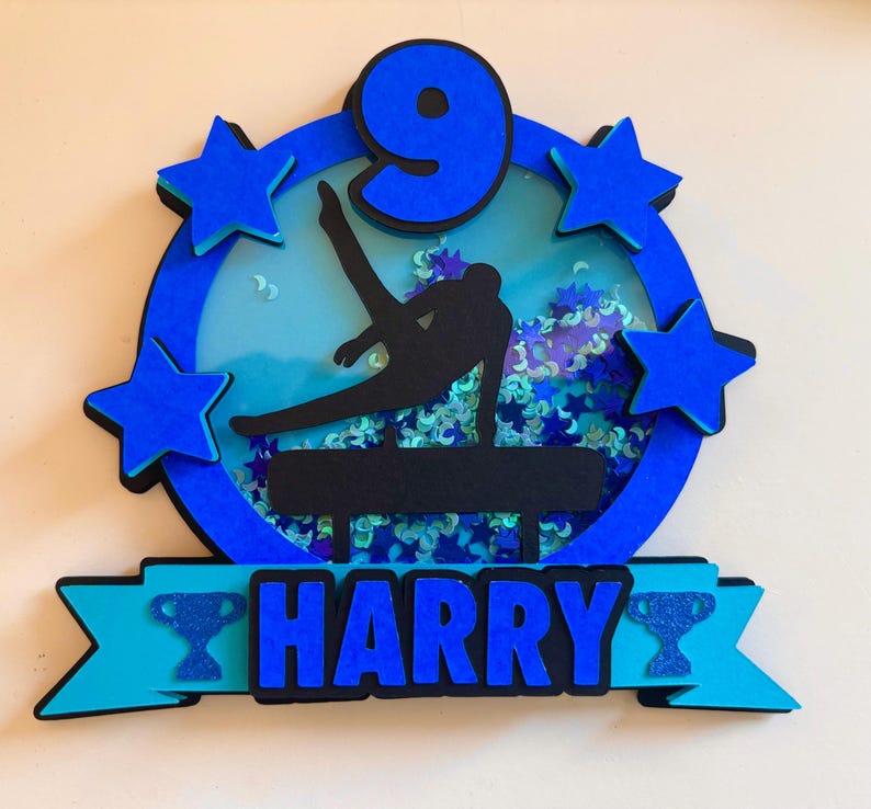 Male Gymnastic Cake Topper - Etsy