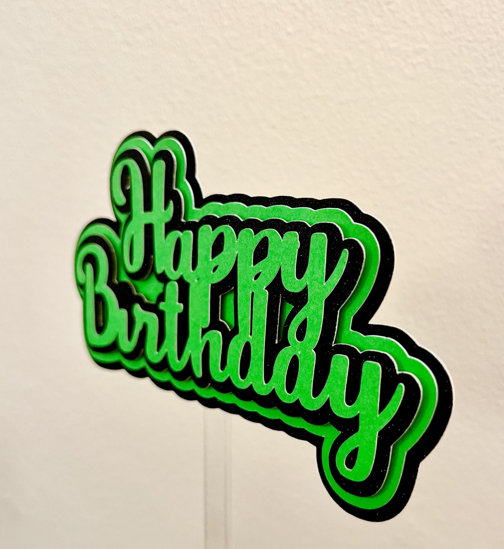Neon Cake Topper - Etsy
