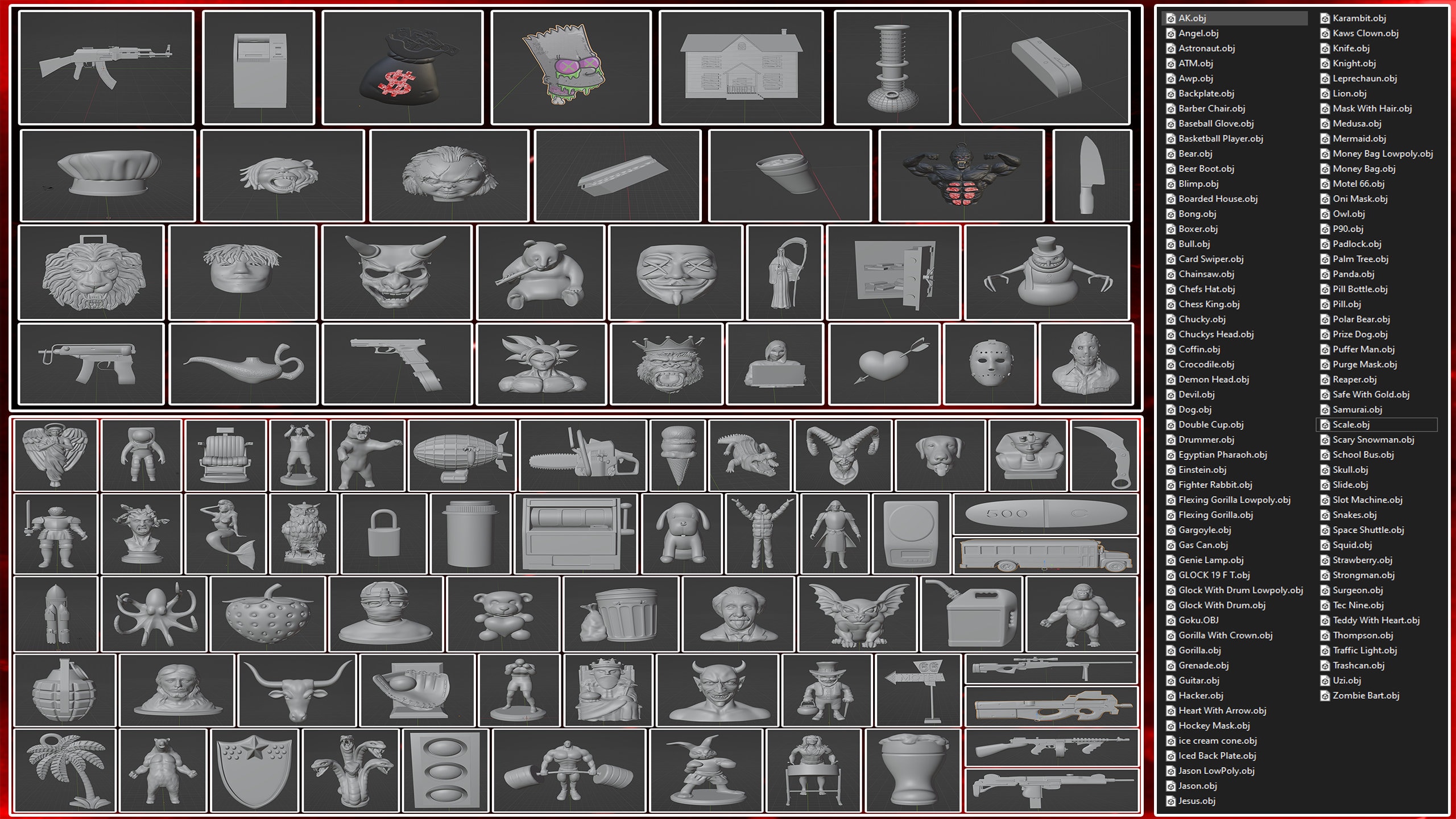 100 Rare Chain Model Pendants Fivem Grand Theft Auto 5 Low Poly ...