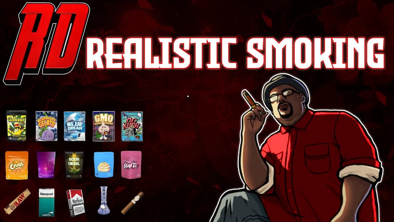 Realistic Smoking Script Fivem Grand Theft Auto 5 Qbcore Joints Bong ...