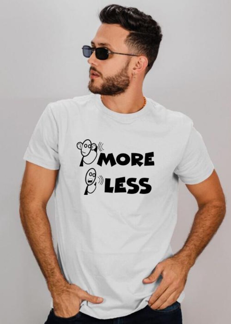 Listen More, Talk Less Graphic Tee Shirt Design. Instant Download | Svg ...
