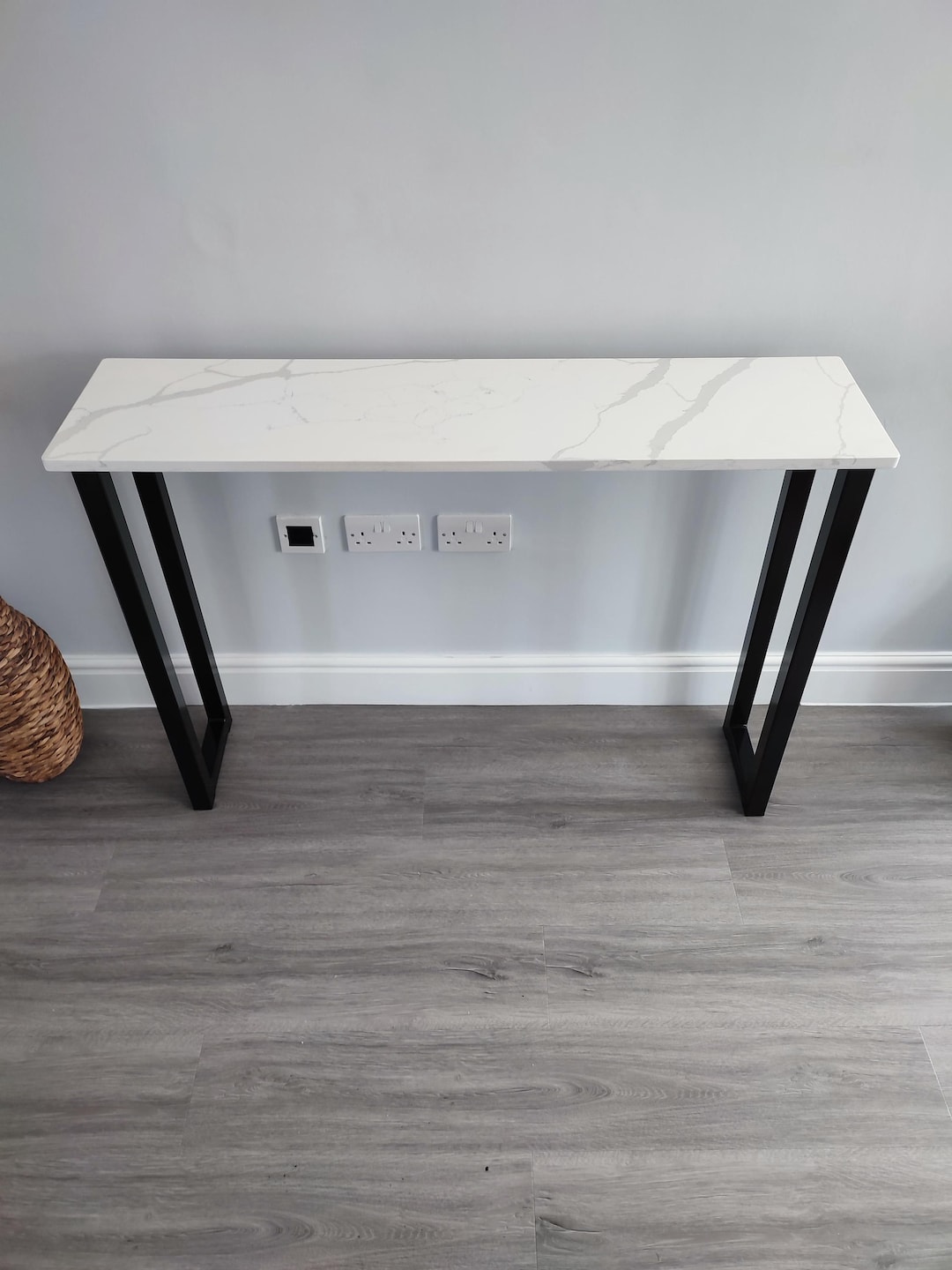 White 20mm Quartz Console Table Top 400mm X 1000mm Approx (sizes Can Be ...