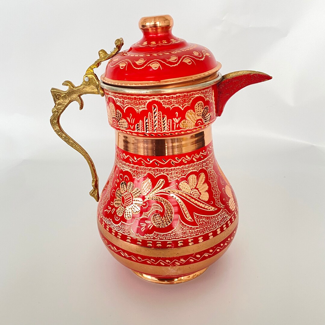 Special Handmade Water Jug With Copper Lid - Etsy