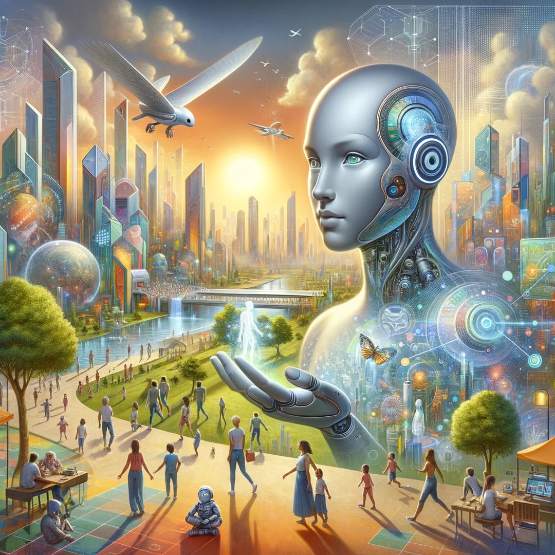 Digital Art, Artificial Intelligence and Humanity - Etsy