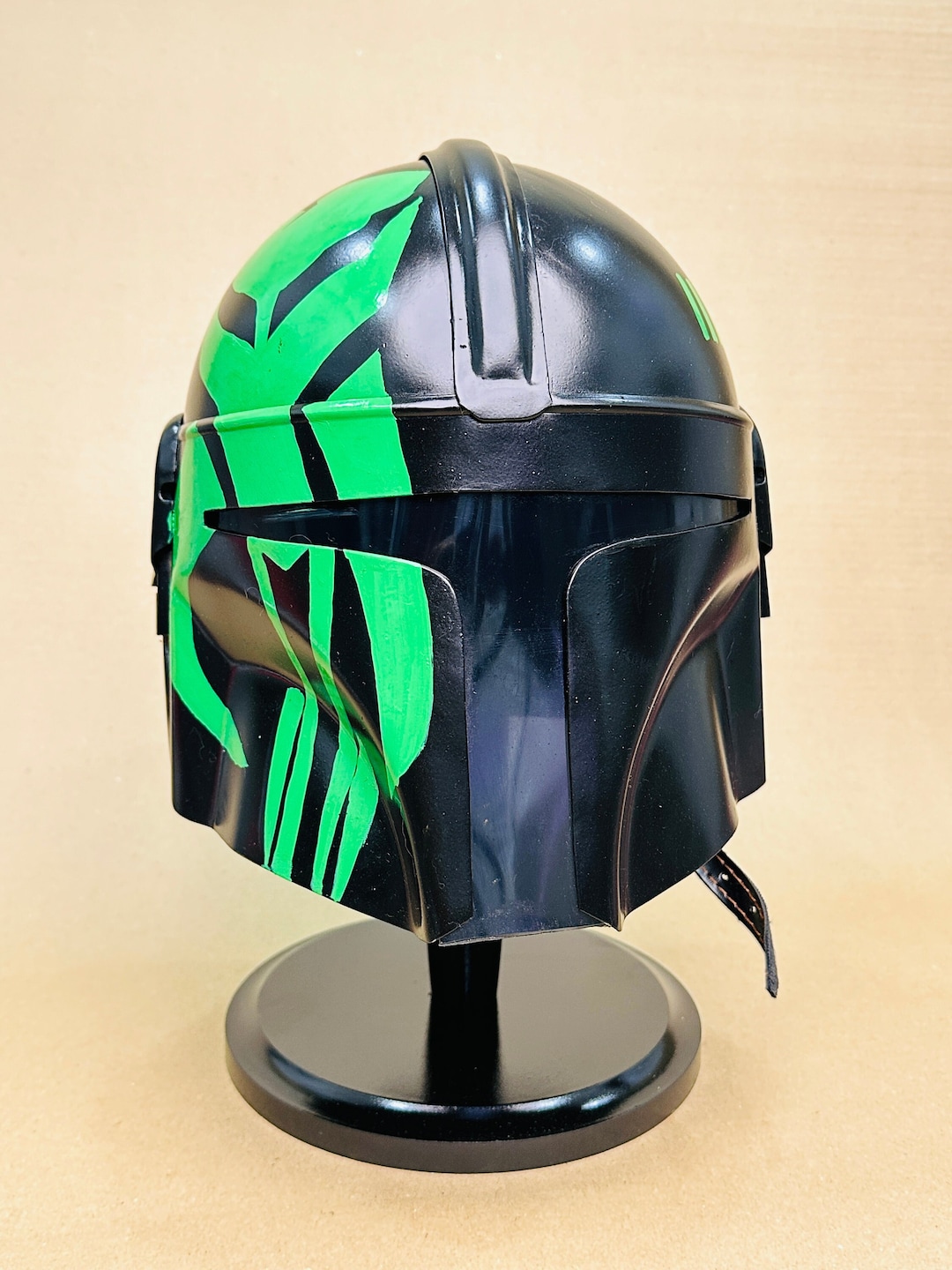 Star Wars Mandalorian Helmet Black Mandalorian Helmet With - Etsy