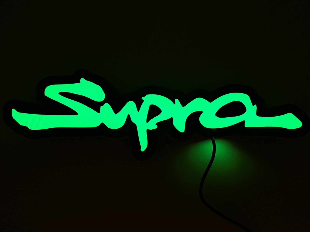 Toyota Supra Lightbox LED Wall Art or Desk Light - Etsy