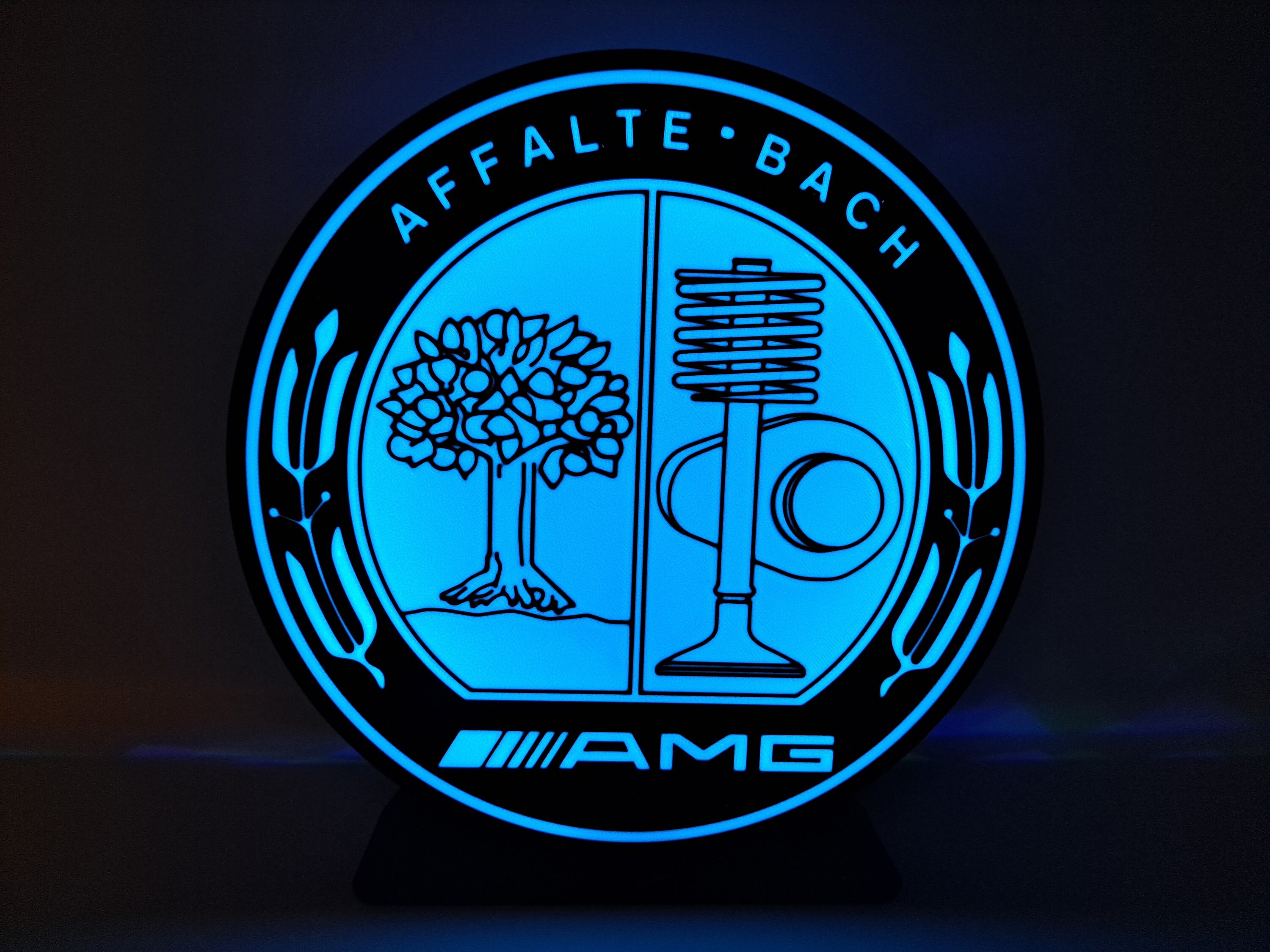 Mercedes Affalterbach AMG Lightbox LED Wall Art or Desk Light - Etsy