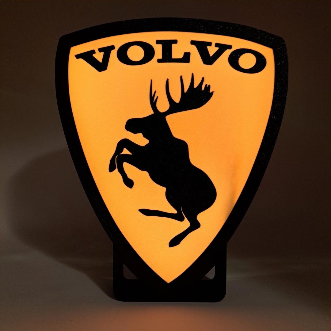 Volvo Prancing Moose Lightbox LED Wall Art or Desk Light - Etsy