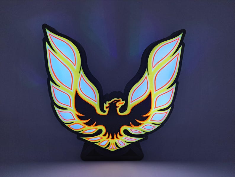 Pontiac Firebird Lightbox LED Wall Art or Desk Light - Etsy
