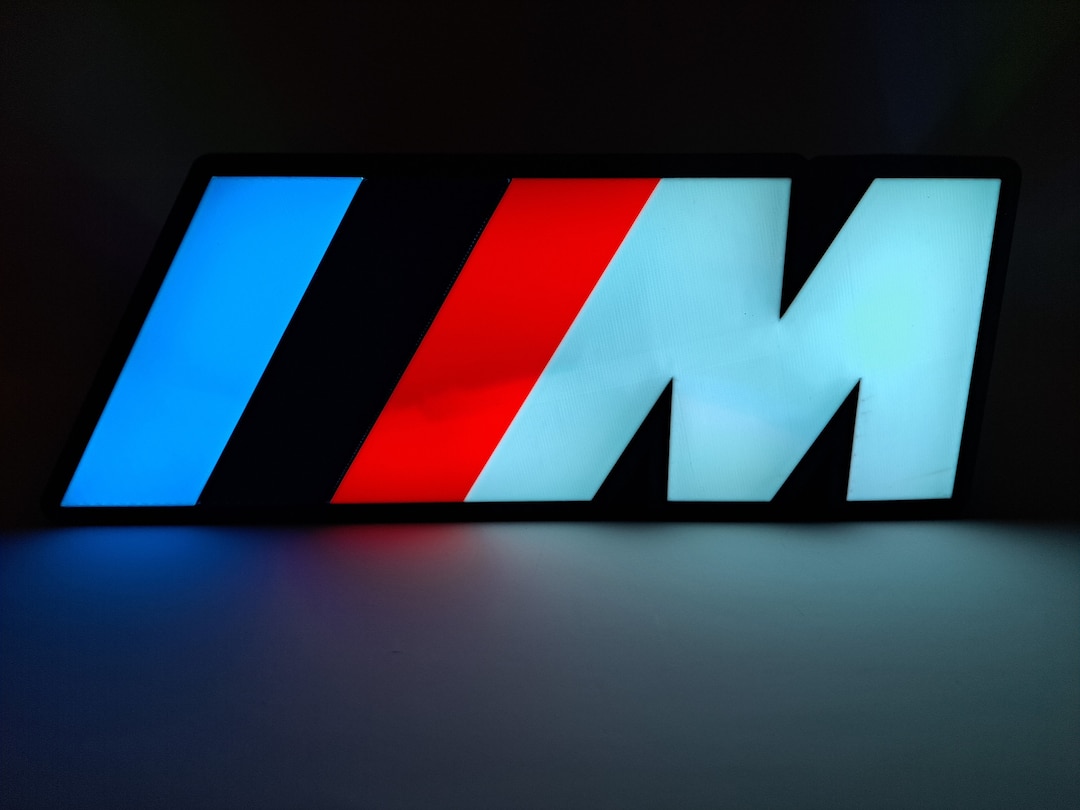 BMW M Series Lightbox LED Wall Art or Desk Light - Etsy UK