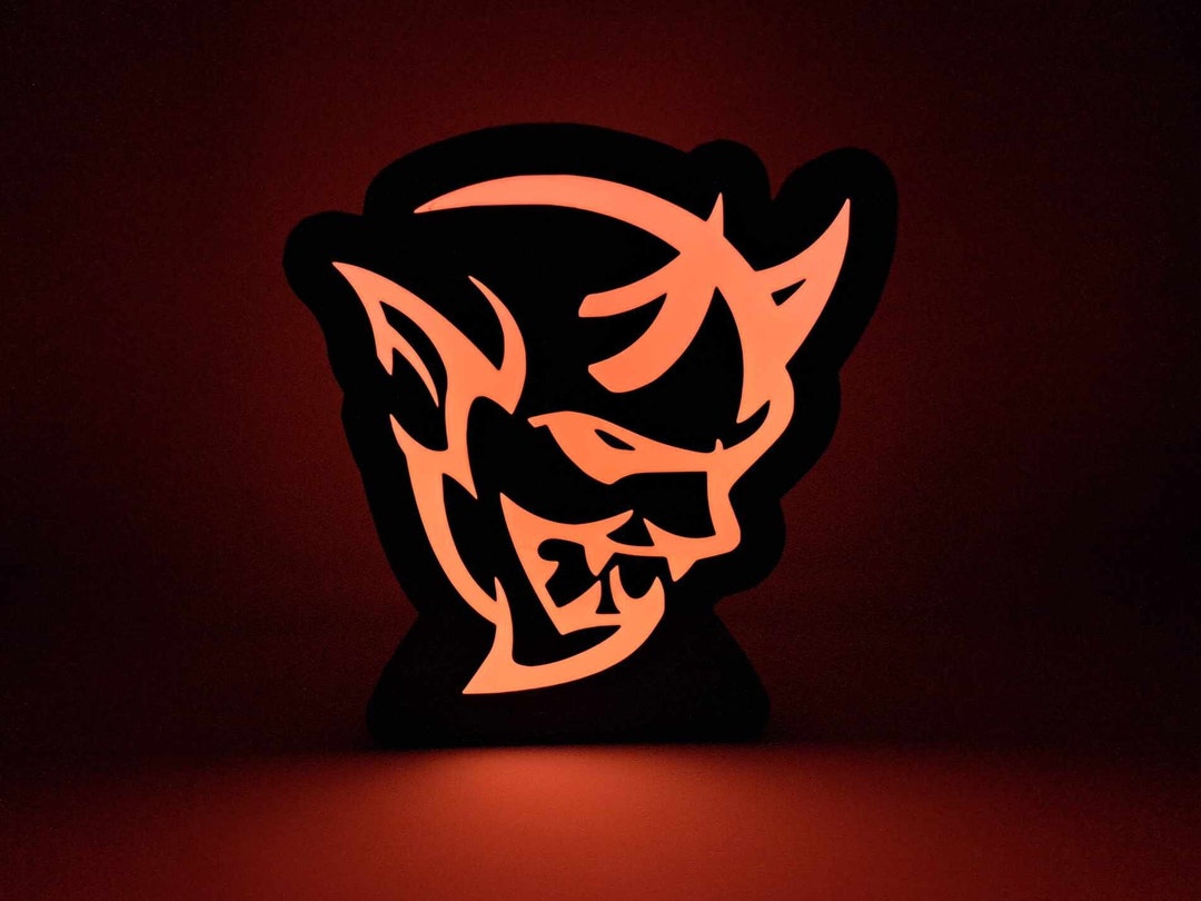 Dodge Demon Lightbox LED Wall Art or Desk Light - Etsy