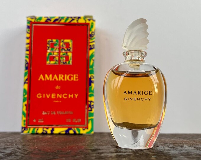 Vintage Givenchy Amarige Eau De Toilette Miniature Boxed | 4 Ml | .13 ...