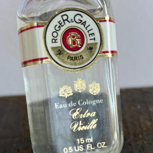 Vintage Roger & Gallet Extra Vieille Eau De Cologne Miniature 15 Ml .5 ...