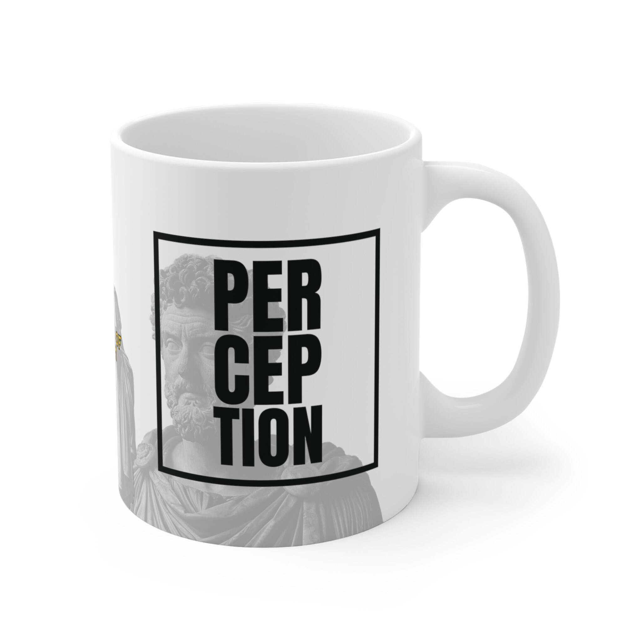 Stoic Virtues Mug 11oz PERCEPTION CLARITY, Stoicism Coffee Cup, Seneca ...