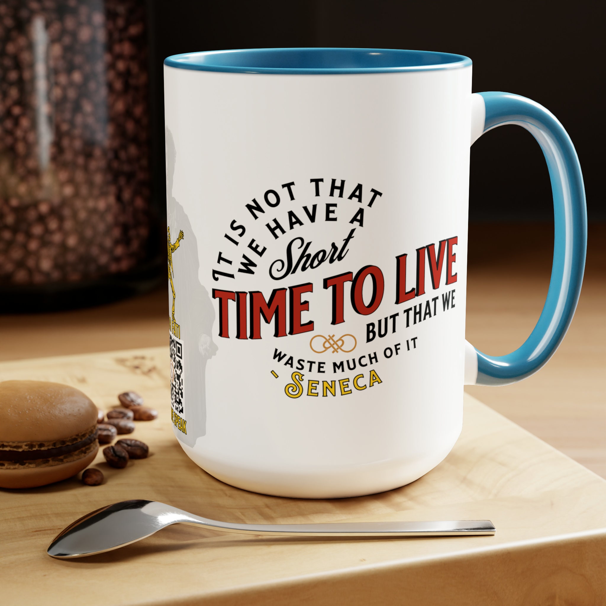 Seneca Greek Philosophy Mug to Live, Stoicism Quote Cups, Large Coffee ...