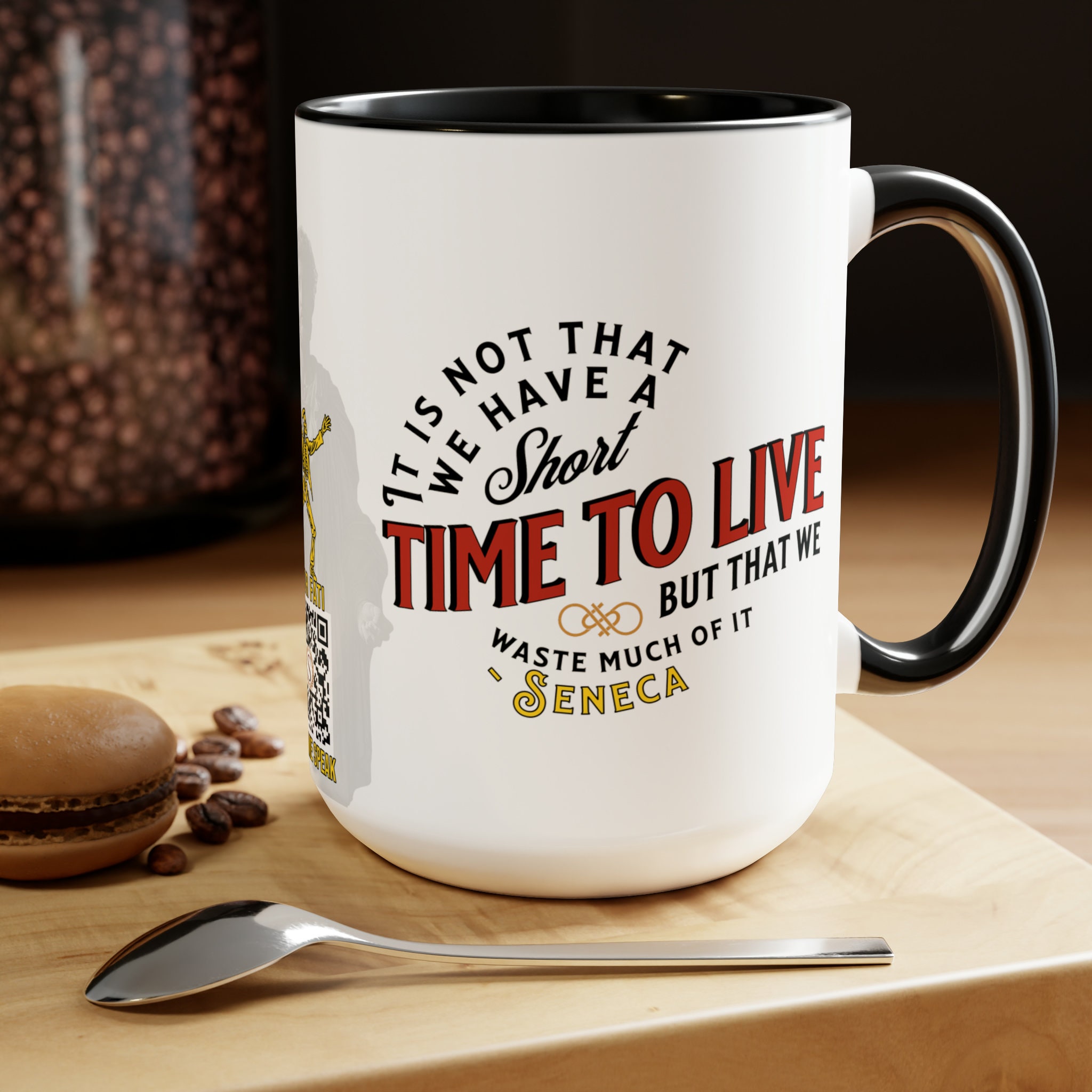 Seneca Greek Philosophy Mug to Live, Stoicism Quote Cups, Large Coffee ...