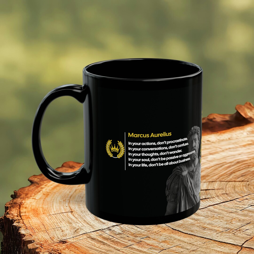 Stoic Quote Mug Procrastinate, Marcus Aurelius Mugs,motivational ...