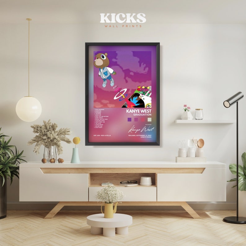 Kanye West Graduation Album Cover Posters Album Cover Wall Art High ...