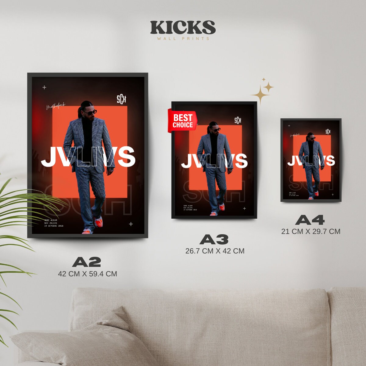 SCH JVLIVS Exclusive Posters Album Cover Posters Album Cover Wall Art High Quality Posters Sizes ...