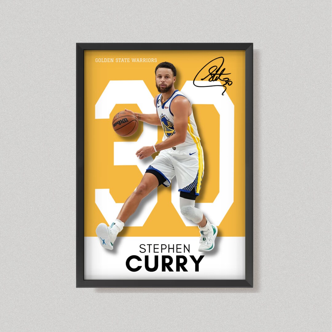 Stephen Curry 30 Posters Basketball Posters Basketball Wall Art High ...