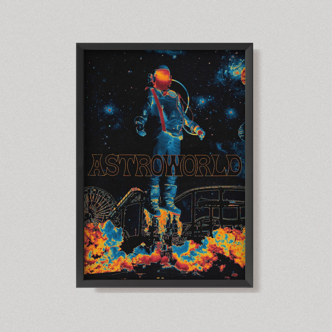 Travis Scott Astroworld Exclusive Posters Astroworld Album Art High ...