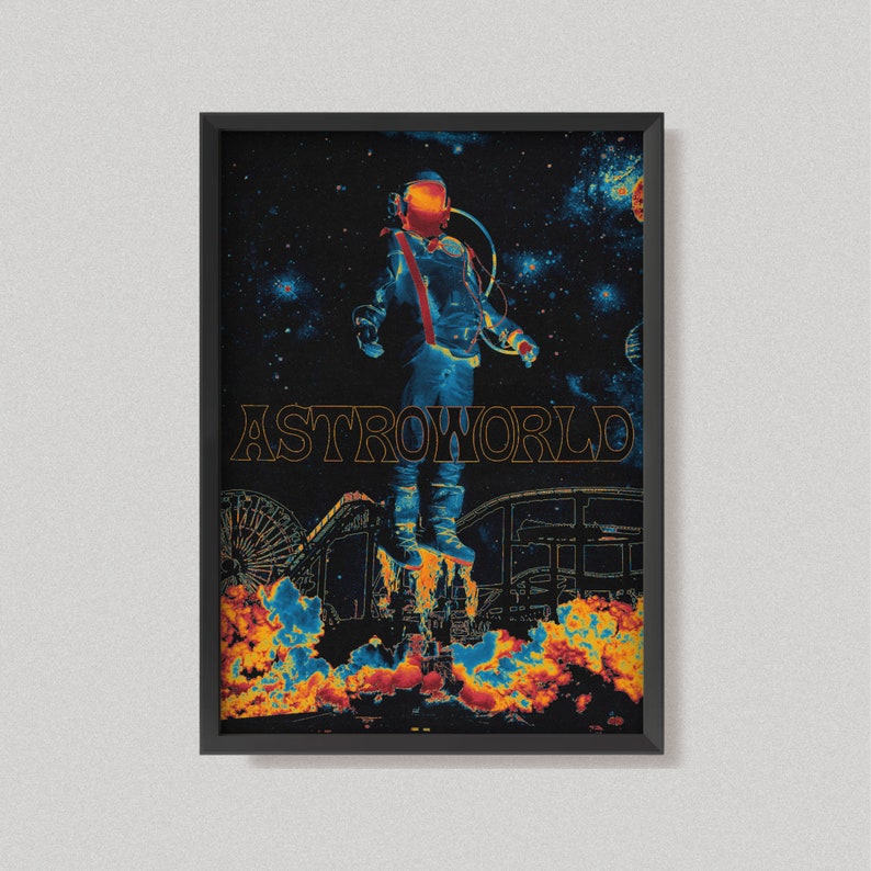 Travis Scott Astroworld Exclusive Posters Astroworld Album Art High ...