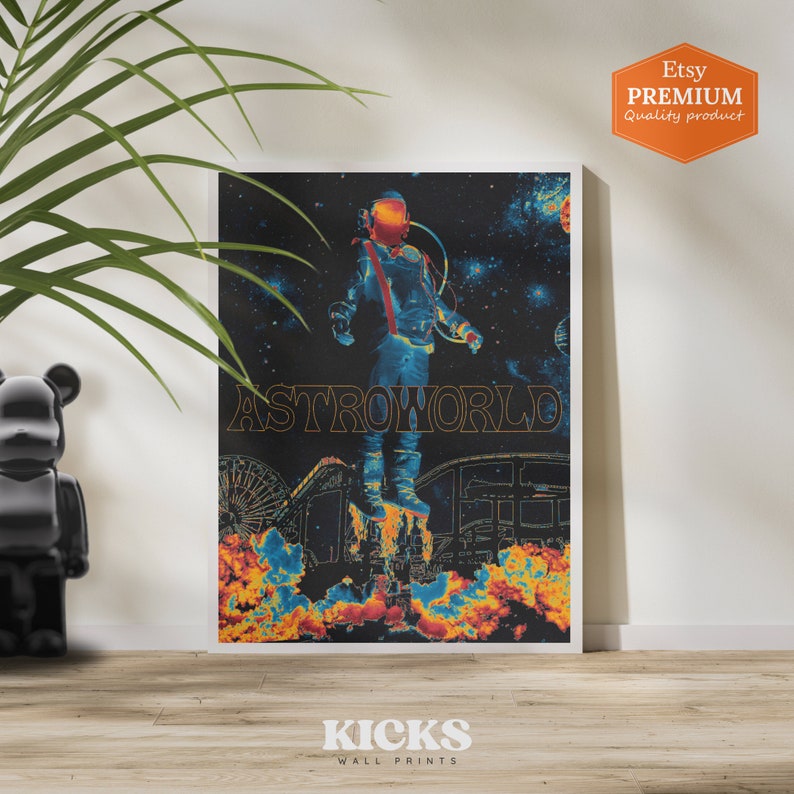 Travis Scott Astroworld Exclusive Posters Astroworld Album Art High ...