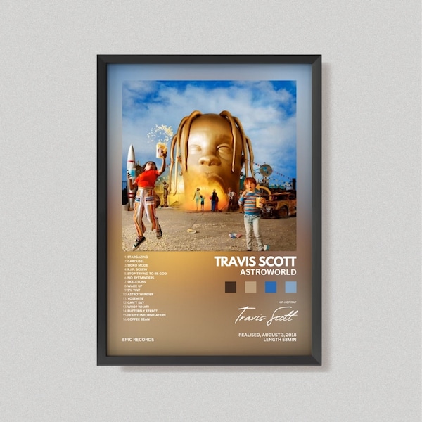Travis Scott Posters Framed - Etsy