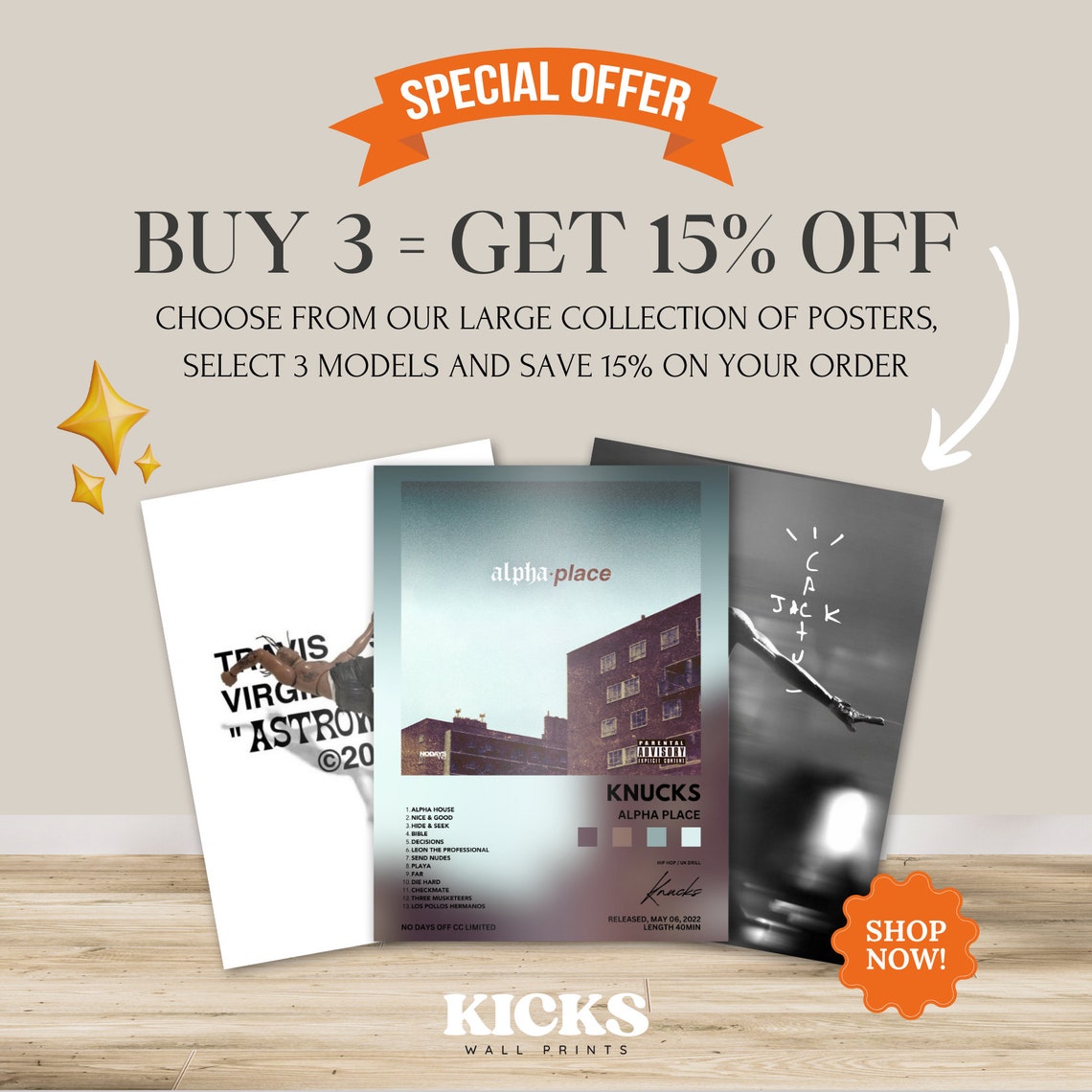 Knucks 'alpha Place' Album Cover Posters Album Cover Wall Art High ...