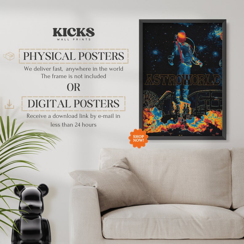 Travis Scott Astroworld Exclusive Posters Astroworld Album Art High ...