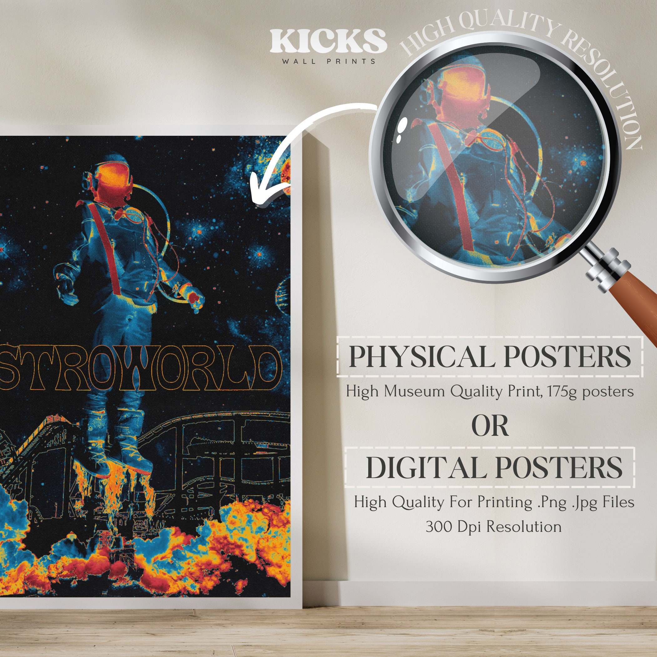 Travis Scott Astroworld Exclusive Posters Astroworld Album Art High ...