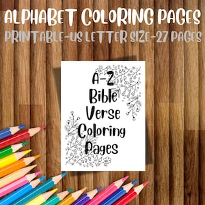 Printable Christian Coloring Pages| Alphabet Color Pages| Adult, Teen ...